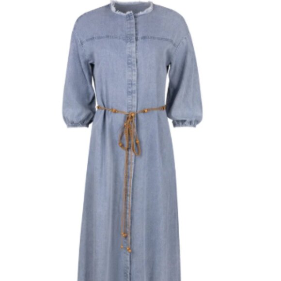 Junees | Dresses | Junees Denim Maxi Dress | Poshmark
